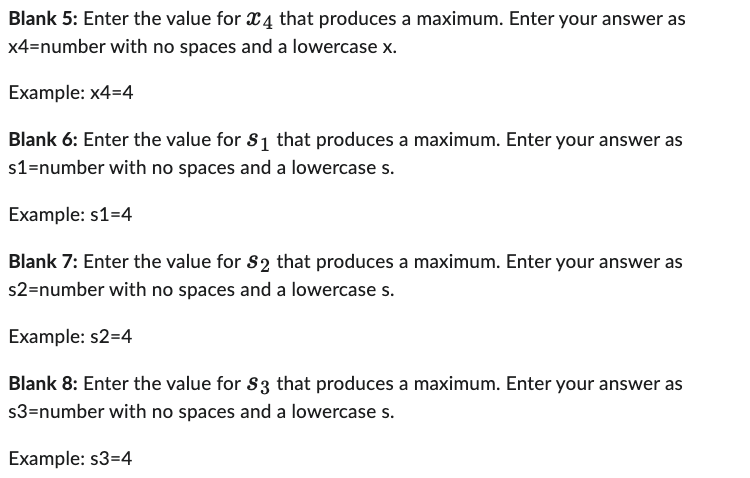 Solved Use the completed simplex table below to give the | Chegg.com