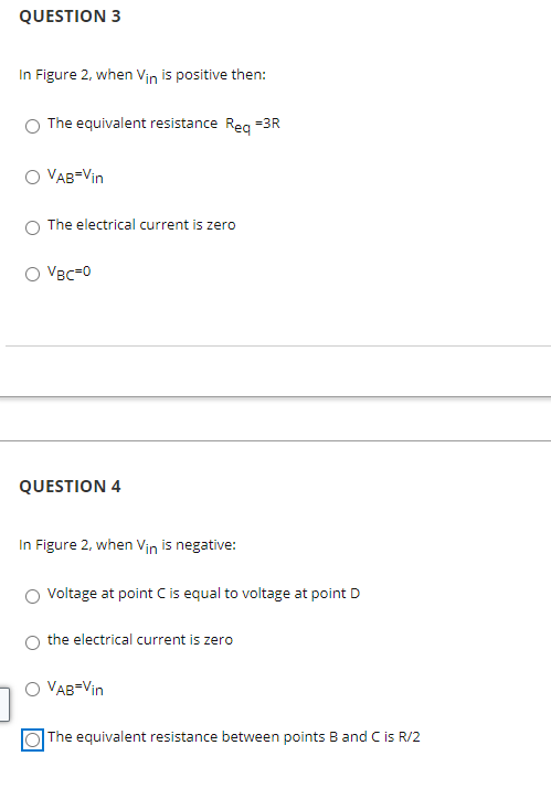 Solved R K-min R MW B В Vin=vm Sin cat, w Figure 2 2 | Chegg.com