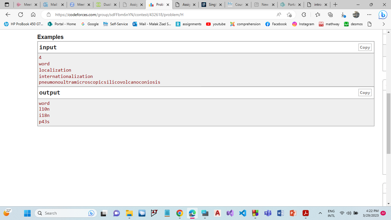 Solved Sometimes some words like "localization" or | Chegg.com