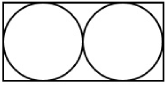 Solved Two identical circles of radius r are inscribed in a | Chegg.com