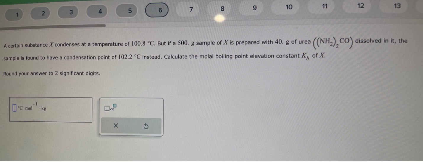 Solved sample is found to have a condensation point of | Chegg.com