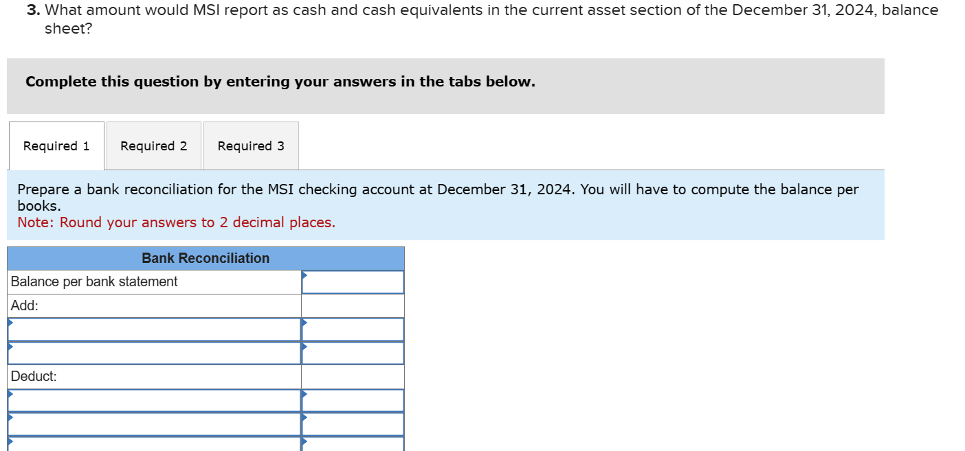 Solved The bank statement for the checking account of | Chegg.com