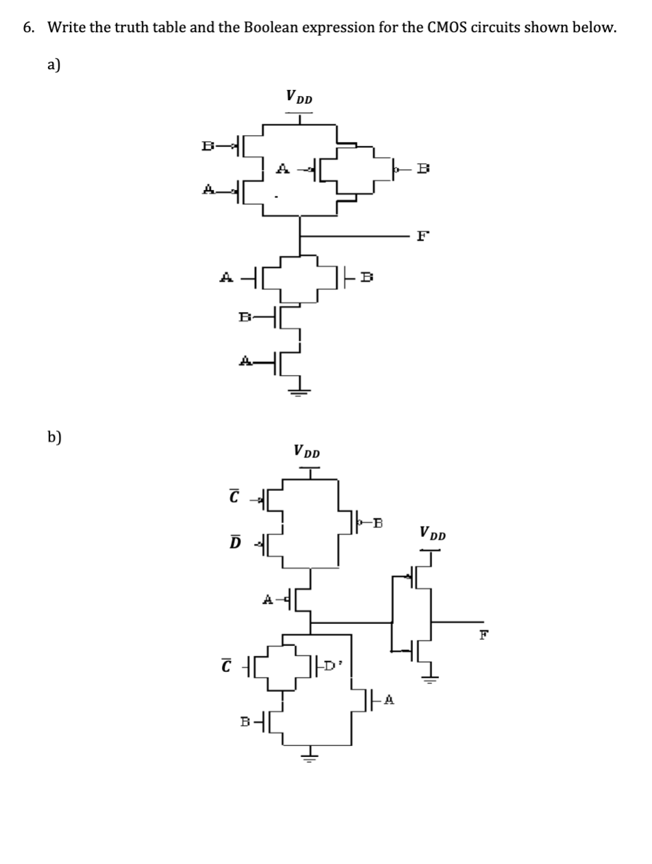 Solved 6. Write the truth table and the Boolean expression | Chegg.com