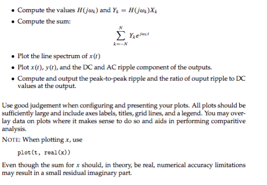 Experiment Task Write a MATLAB program to synthesize | Chegg.com