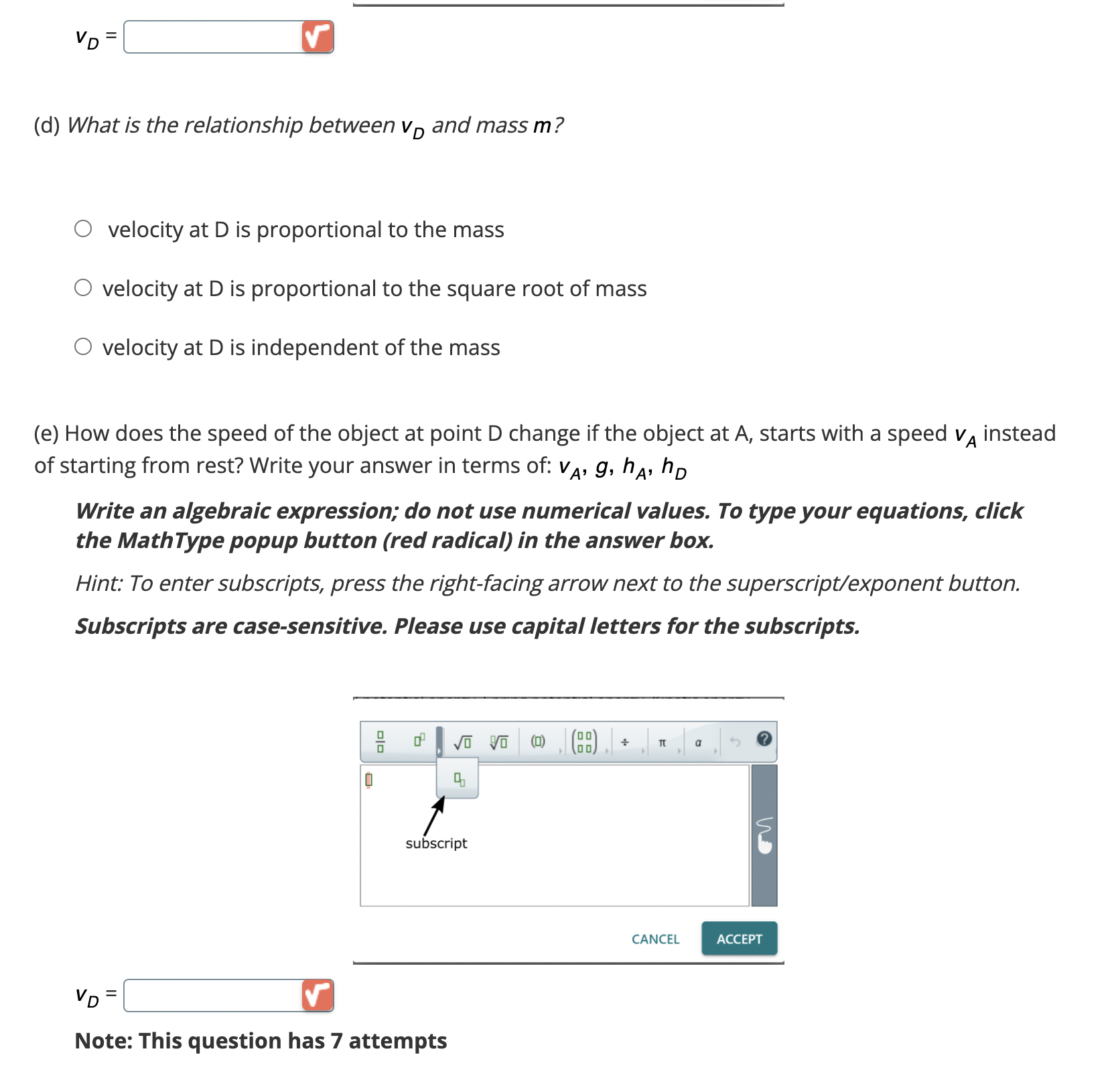 Solved In the figure below an object of mass m starts from | Chegg.com