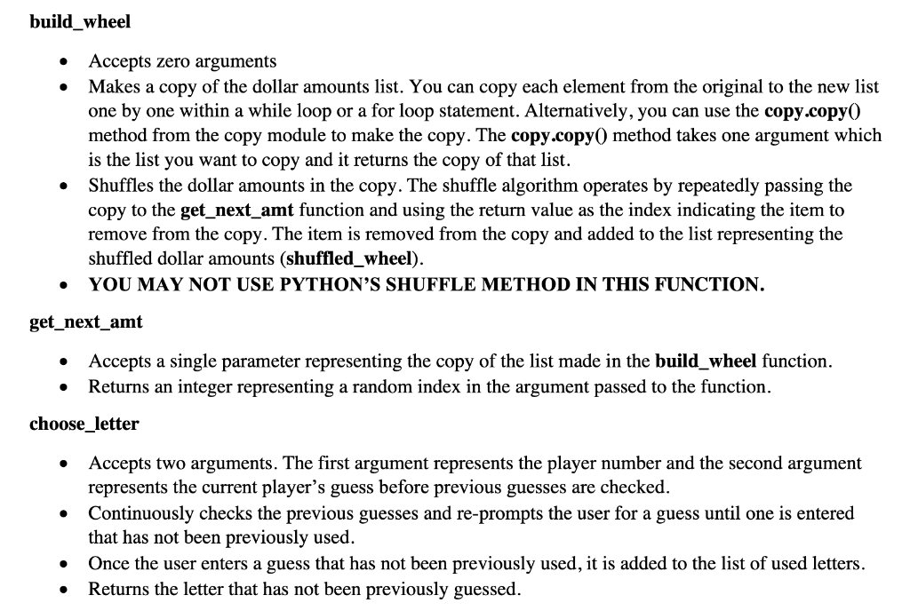 Solved those of you unfamiliar with this game, Wheel of | Chegg.com