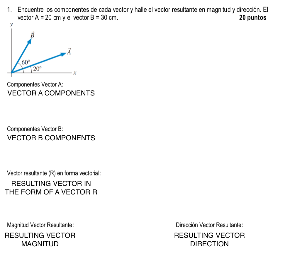 Solved 1. Find the components of each vector and find | Chegg.com