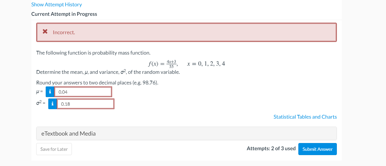 Solved Show Attempt History Current Attempt in Progress X | Chegg.com