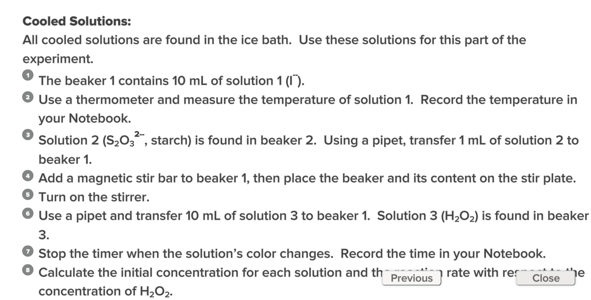 Calculate the initial concentration for each solution | Chegg.com
