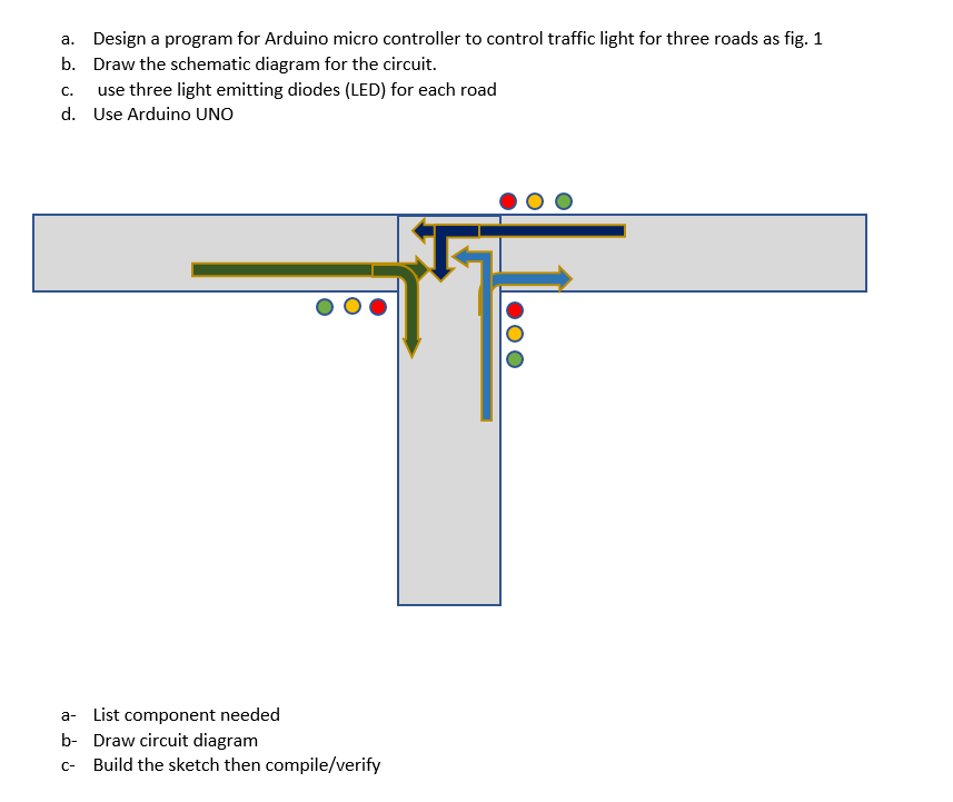 Solved Design a program for Arduino micro controller to | Chegg.com