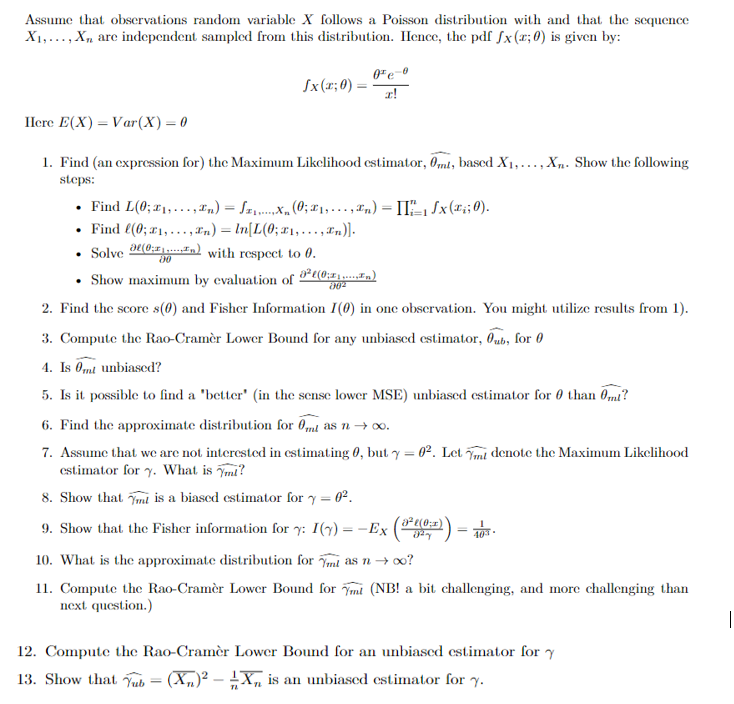 Solved Assume that observations random variable x ﻿follows a | Chegg.com