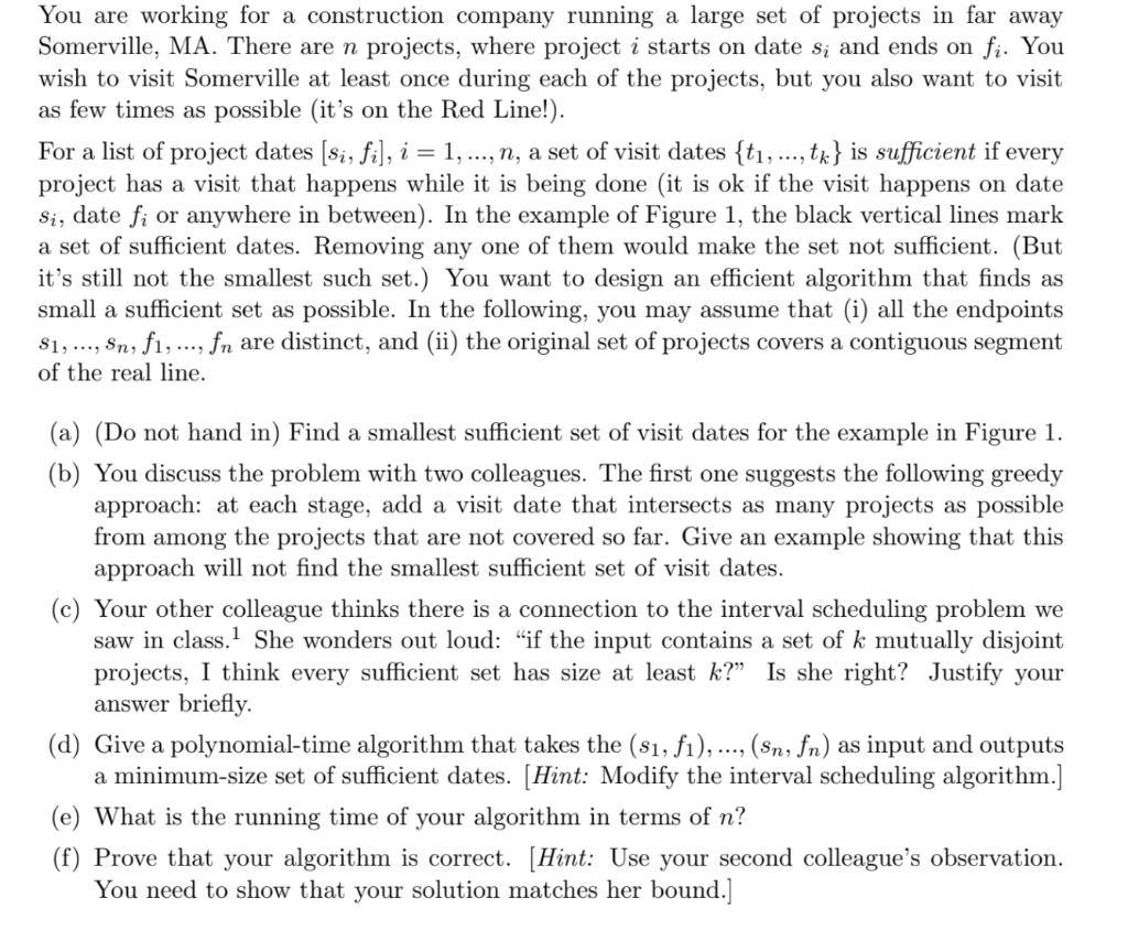 You are working for a construction company running a | Chegg.com