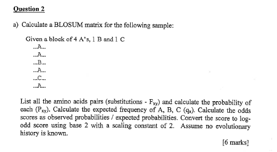 Solved This is Bioinformatics Algorithm 1 subject. They are | Chegg.com