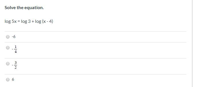 Solved Solve the equation. log4X=-3 Solve the exponential | Chegg.com