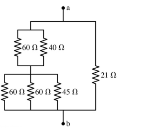 Solved What is the equivalent resistance between points a | Chegg.com