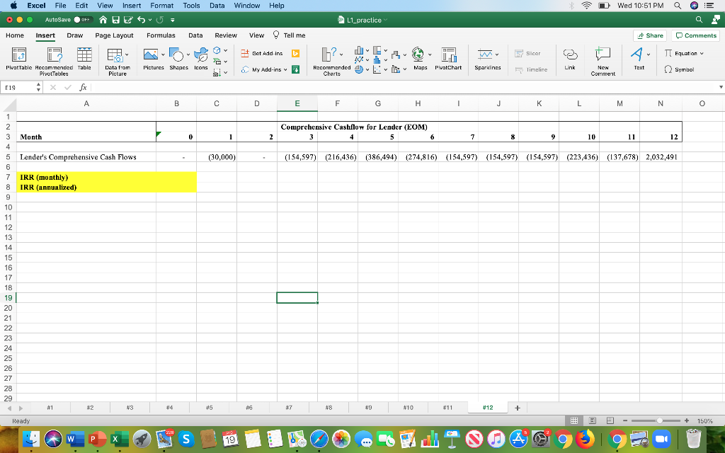 Excel File Edit View Insert Format Tools Data Window | Chegg.com