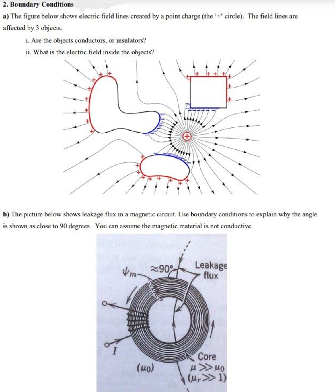 Solved Boundary Conditionsa) ﻿The figure below shows | Chegg.com