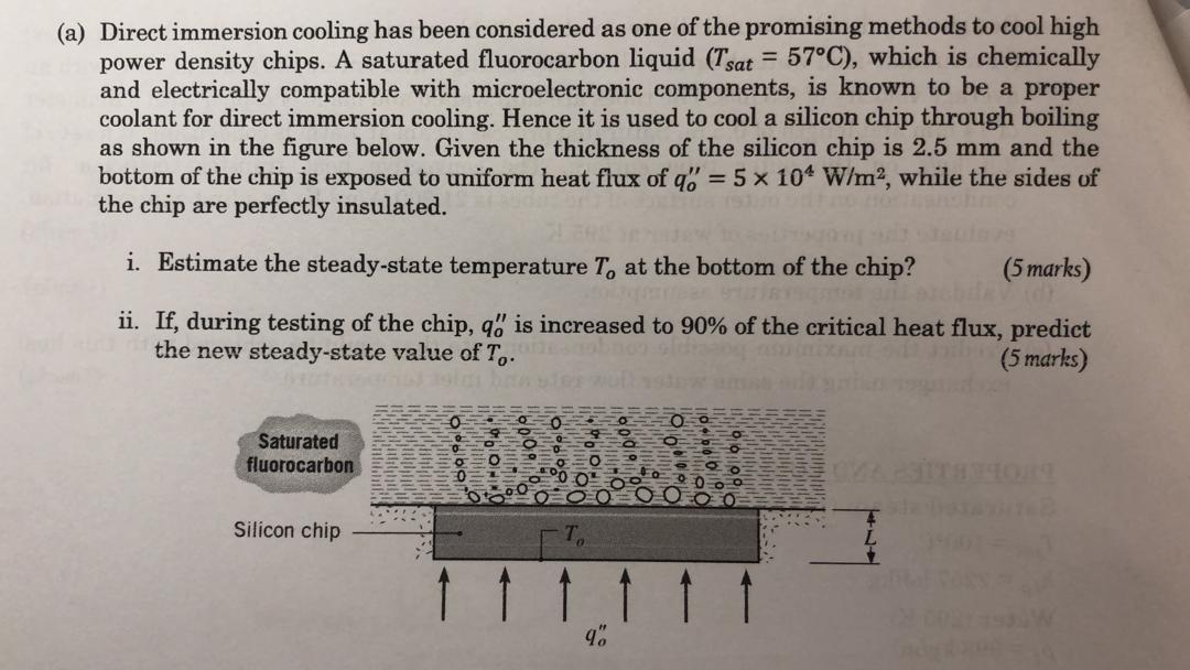 Solved (b) An array of silicon chips is then mounted within | Chegg.com