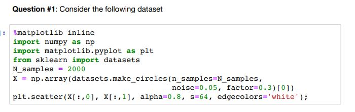 USING PYTHON 3 Use DBSCAN to cluster the points and | Chegg.com
