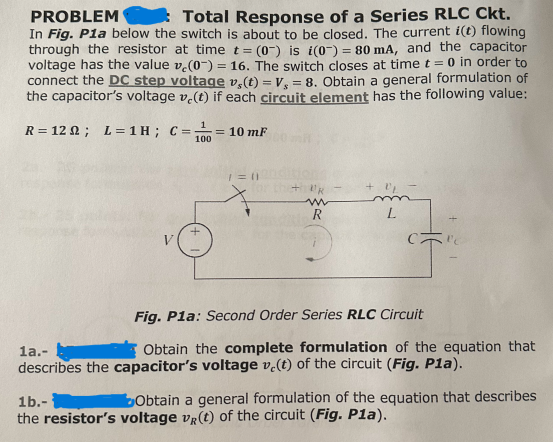 Solved 1a.Obtain the complete formulation of the equation | Chegg.com