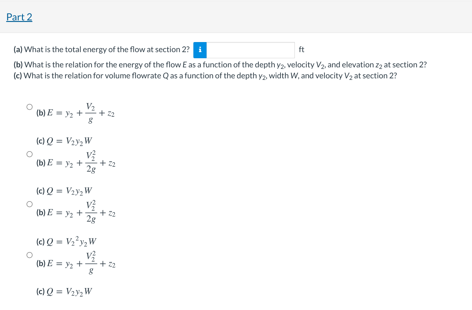 Solved Part 1 Water flows in a 5-ft-wide rectangular channel | Chegg.com