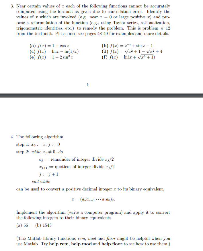 Solved 3. Near certain values of r each of the following | Chegg.com