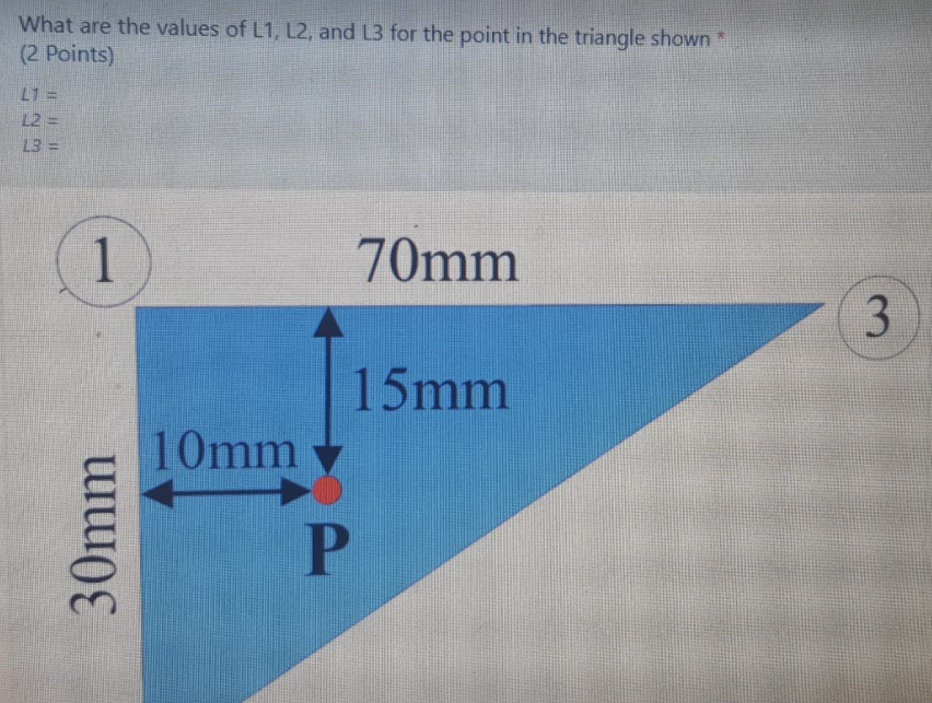 Solved What are the values of L1, L2, and L3 for the point | Chegg.com