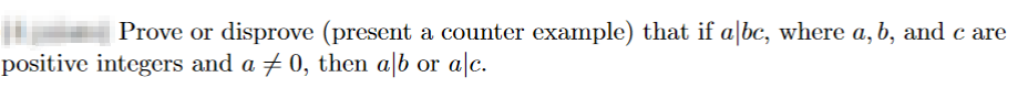 Solved Prove or disprove (present a counter example) that if | Chegg.com