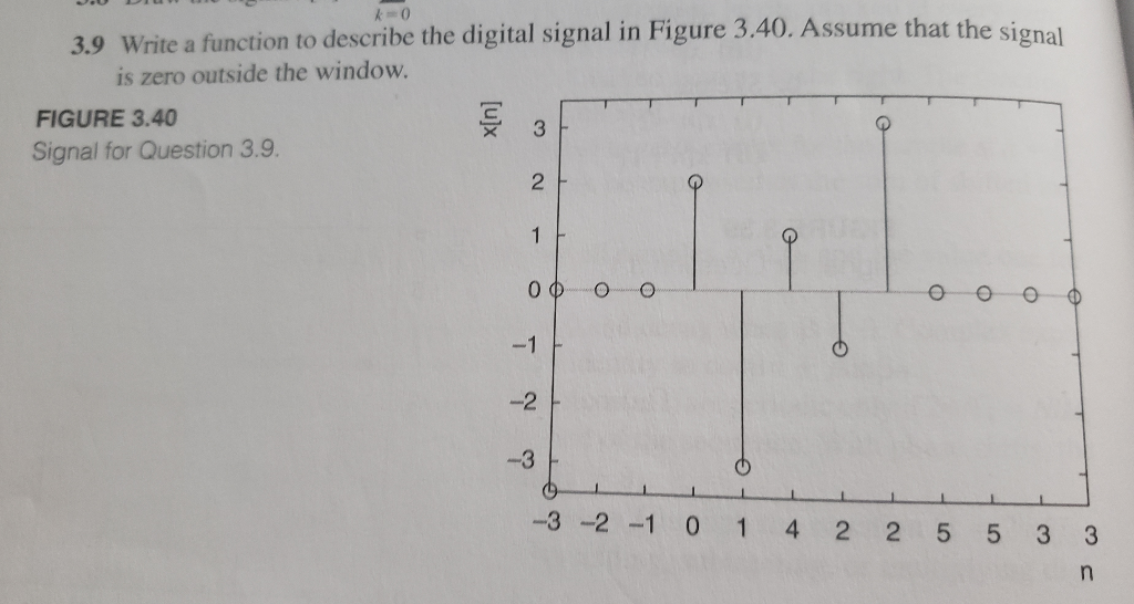 Solved 3.9 Write a function to describe the digital signal | Chegg.com