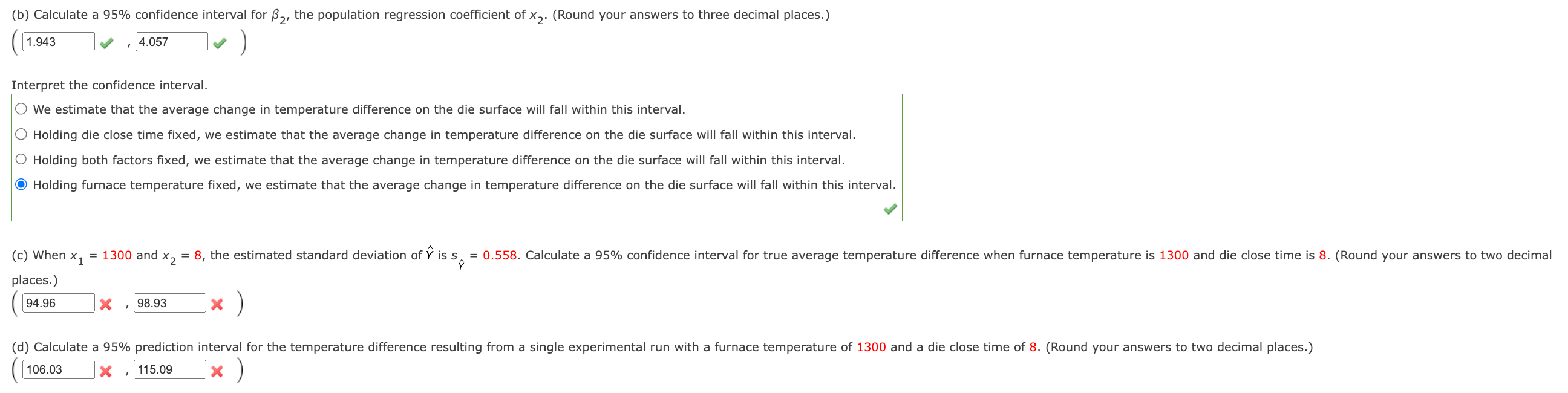 Solved Minitab output from fitting the multiple regression | Chegg.com