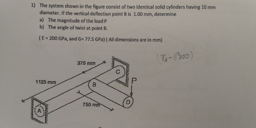 Solved 1) The system shown in the figure consist of two | Chegg.com