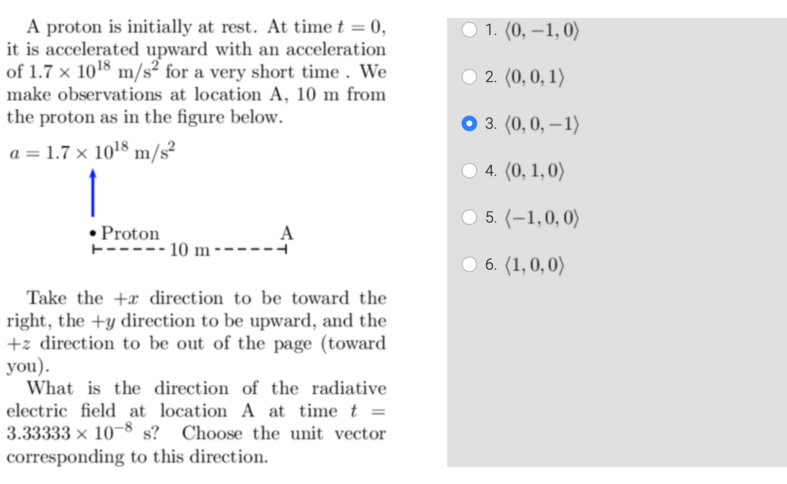 Solved A proton is initially at rest. At time t=0, 1. | Chegg.com