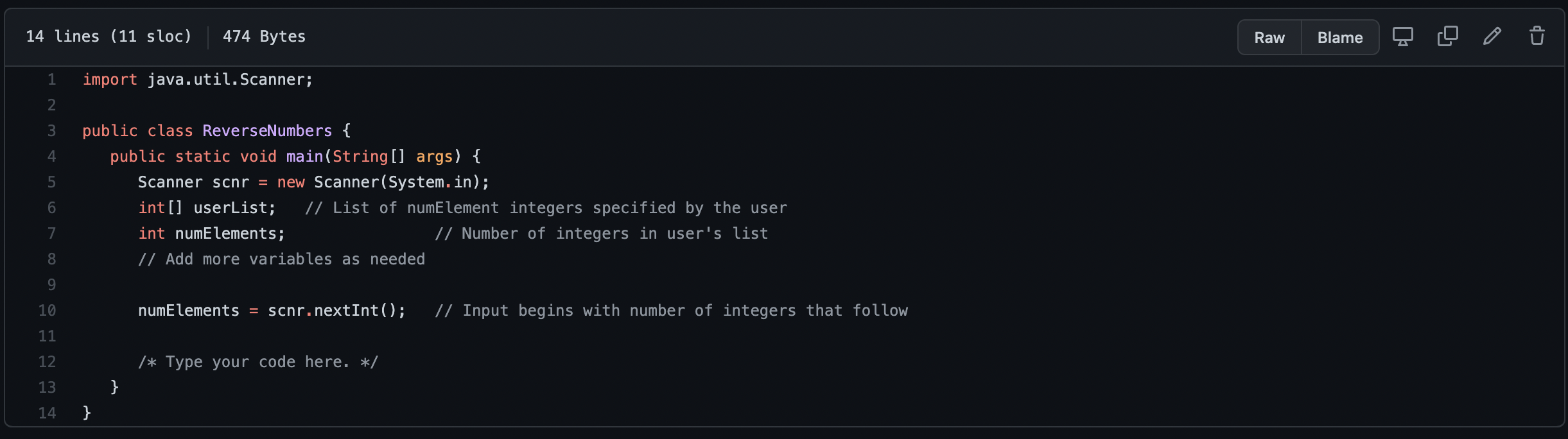 Solved Reverse Numbers Objective: Edit the ReverseNumbers | Chegg.com