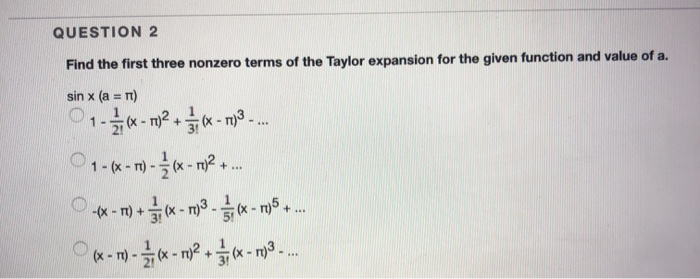 Solved Evaluate the function by using three terms of the | Chegg.com