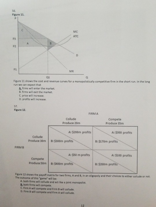 Solved 56. Figure 11 MC ATC P3 A P2 P1 MR Q1 Figure 11 shows | Chegg.com