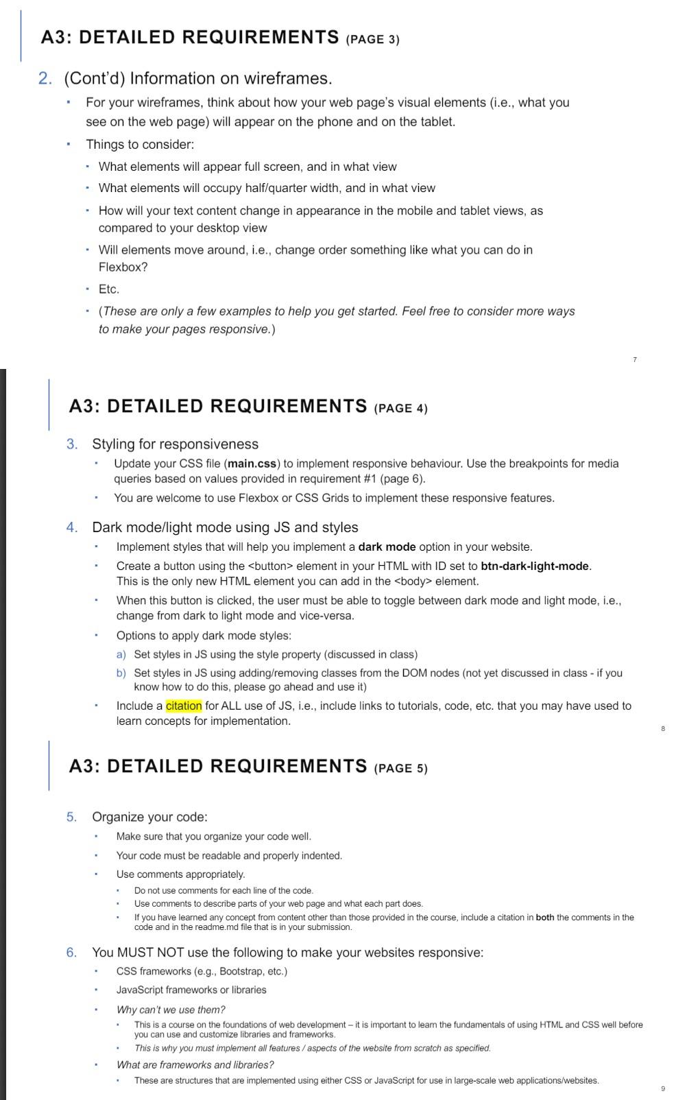 Solved OVERVIEW OF THE ASSIGNMENT 3 (A3) A3 requires you to | Chegg.com