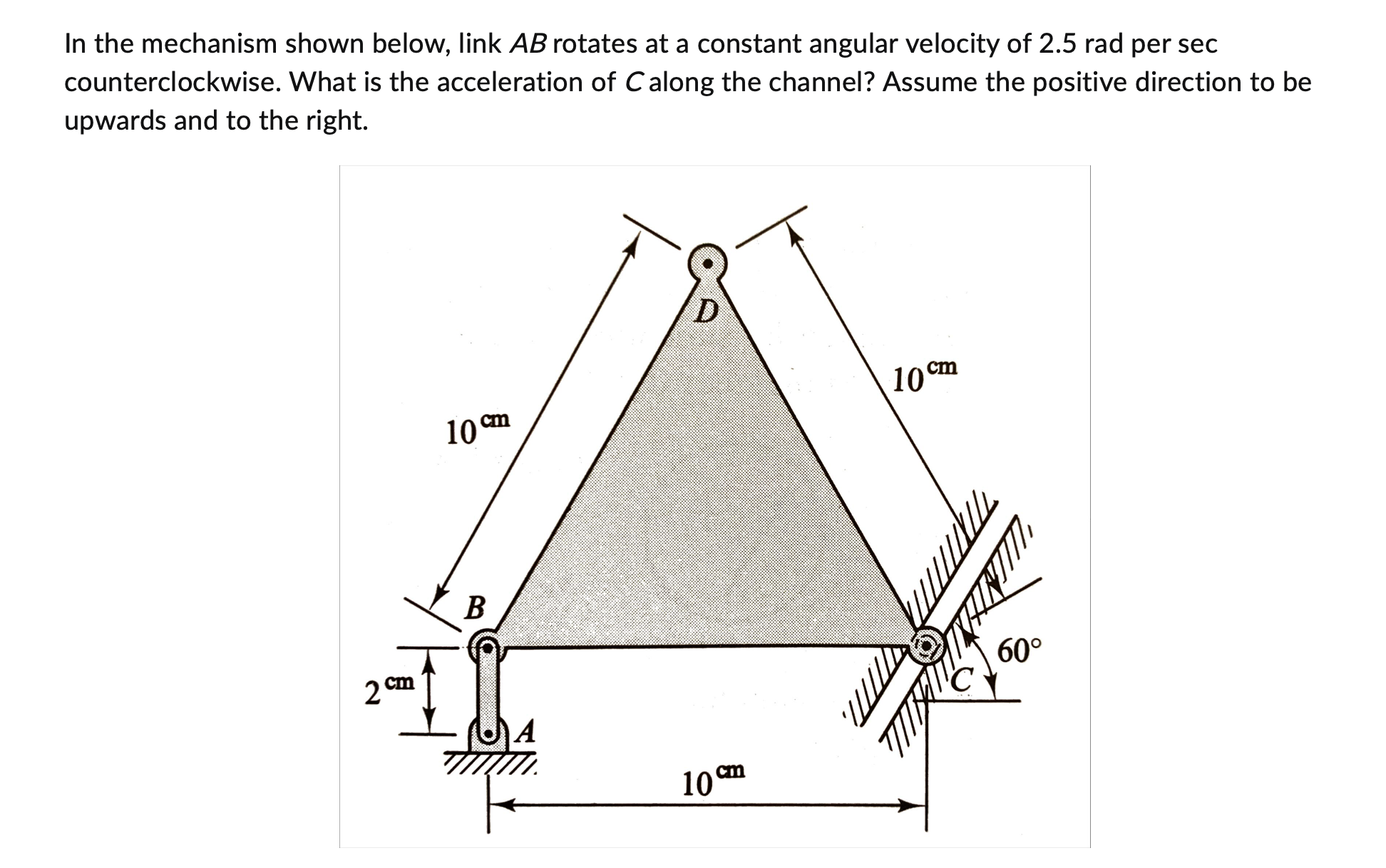 Solved In the mechanism shown below, link \( ﻿A B \) | Chegg.com