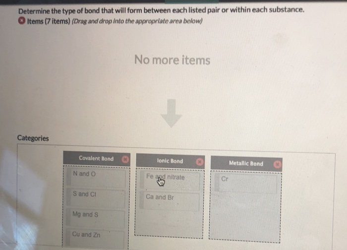 Solved Determine the type of bond that will form between | Chegg.com