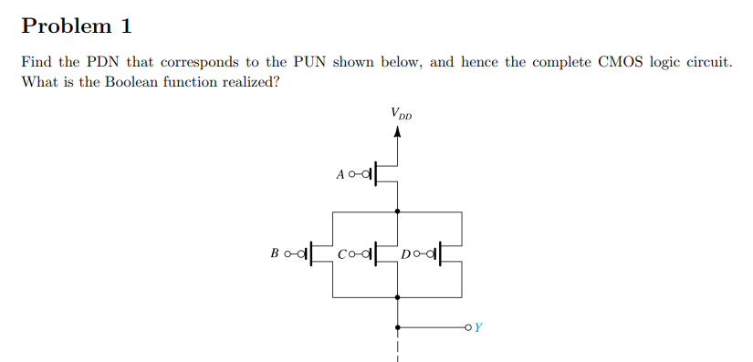 Solved Find the PDN that corresponds to the PUN shown below, | Chegg.com
