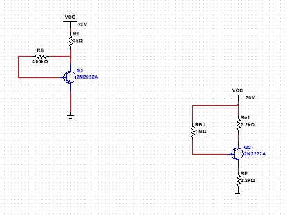 Solved Calculate Vc, Ic, VB, IB, VE and IE for these two | Chegg.com
