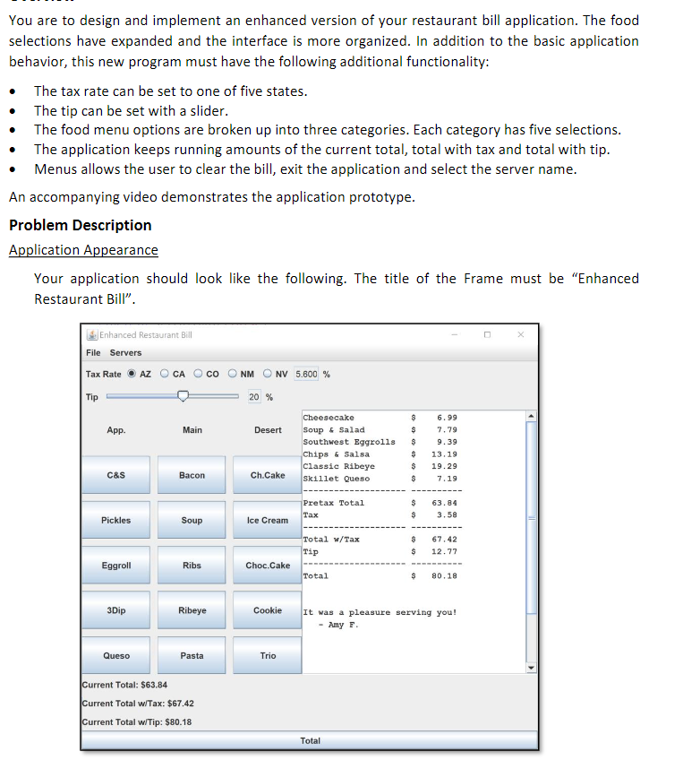 Hello I need help making a java program from an | Chegg.com