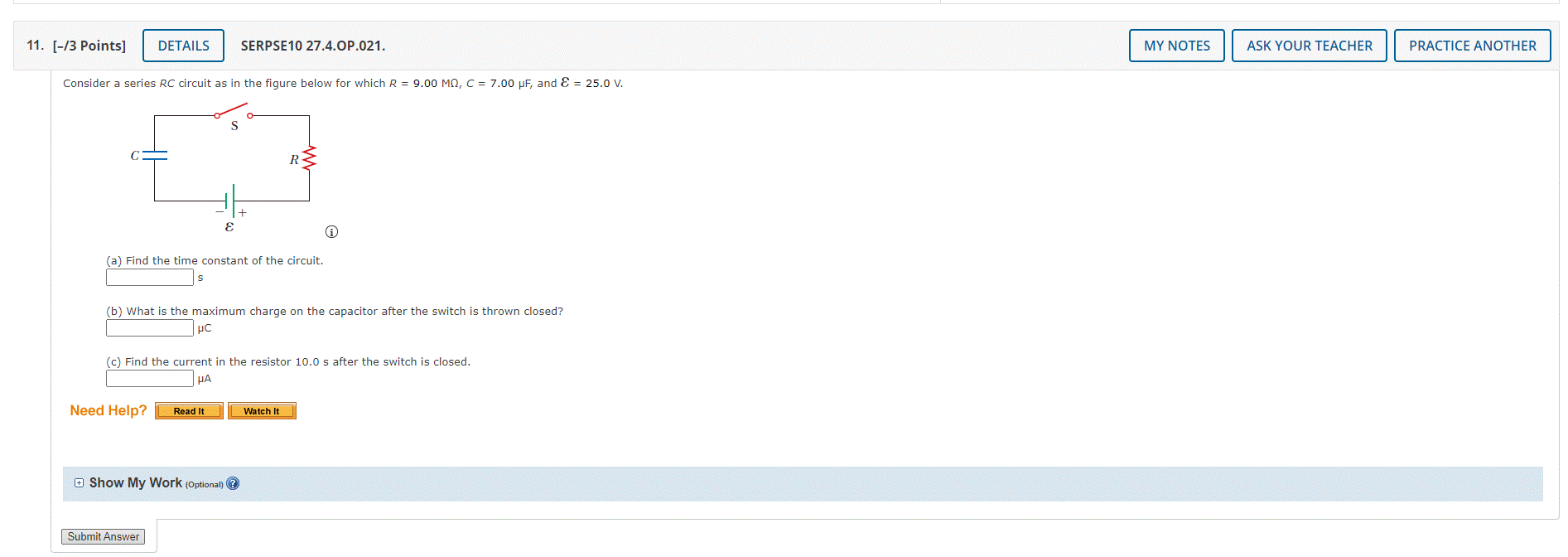Solved I need help on my DC circuit homework for physics 2. | Chegg.com