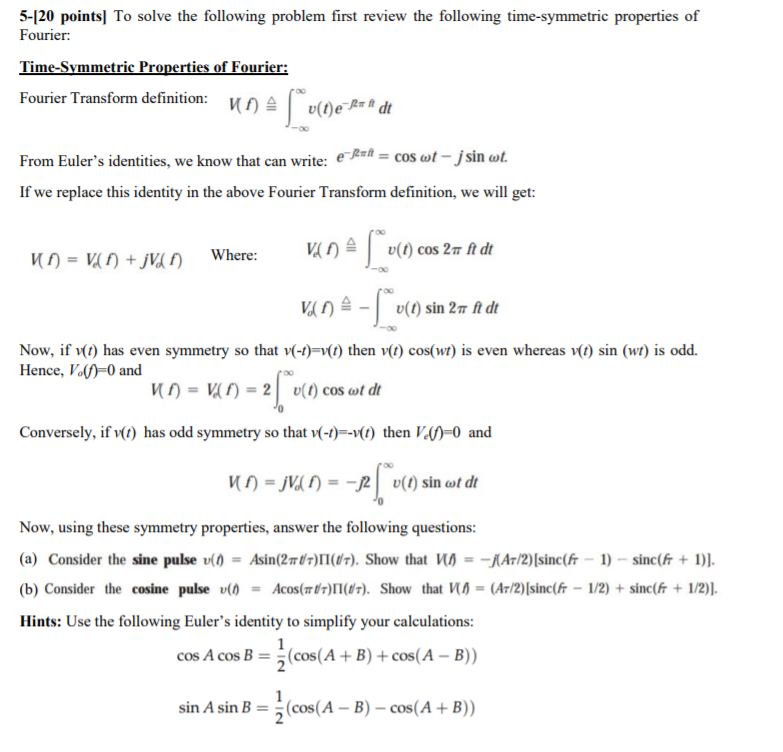 Solved 5-120 pointsl To solve the following problem first | Chegg.com