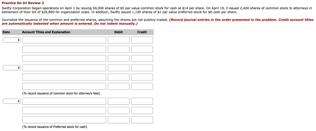 Solved Practice Do It! Review 2 Swifty Corporation began | Chegg.com