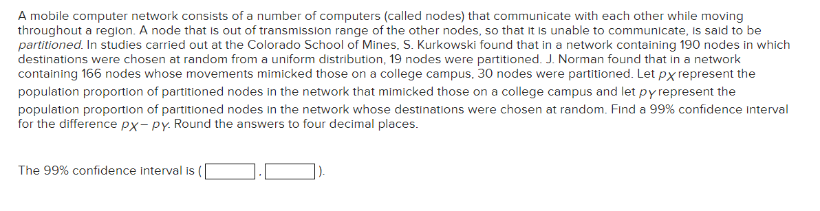 Solved A mobile computer network consists of a number of | Chegg.com