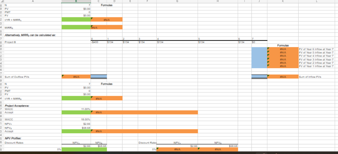 Solved X Open spreadsheet a. What is each project's NPV? | Chegg.com