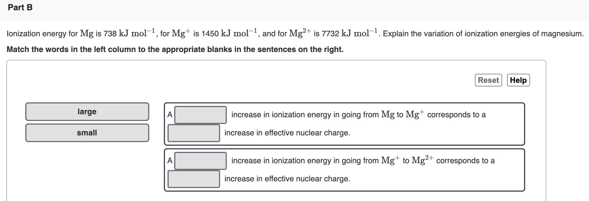 Solved Part A Estimate the values of Zeff for the first, | Chegg.com