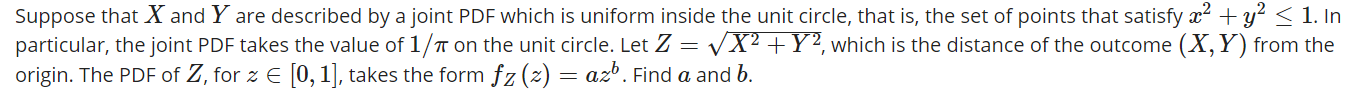 Solved Suppose that X and Y are described by a joint PDF | Chegg.com