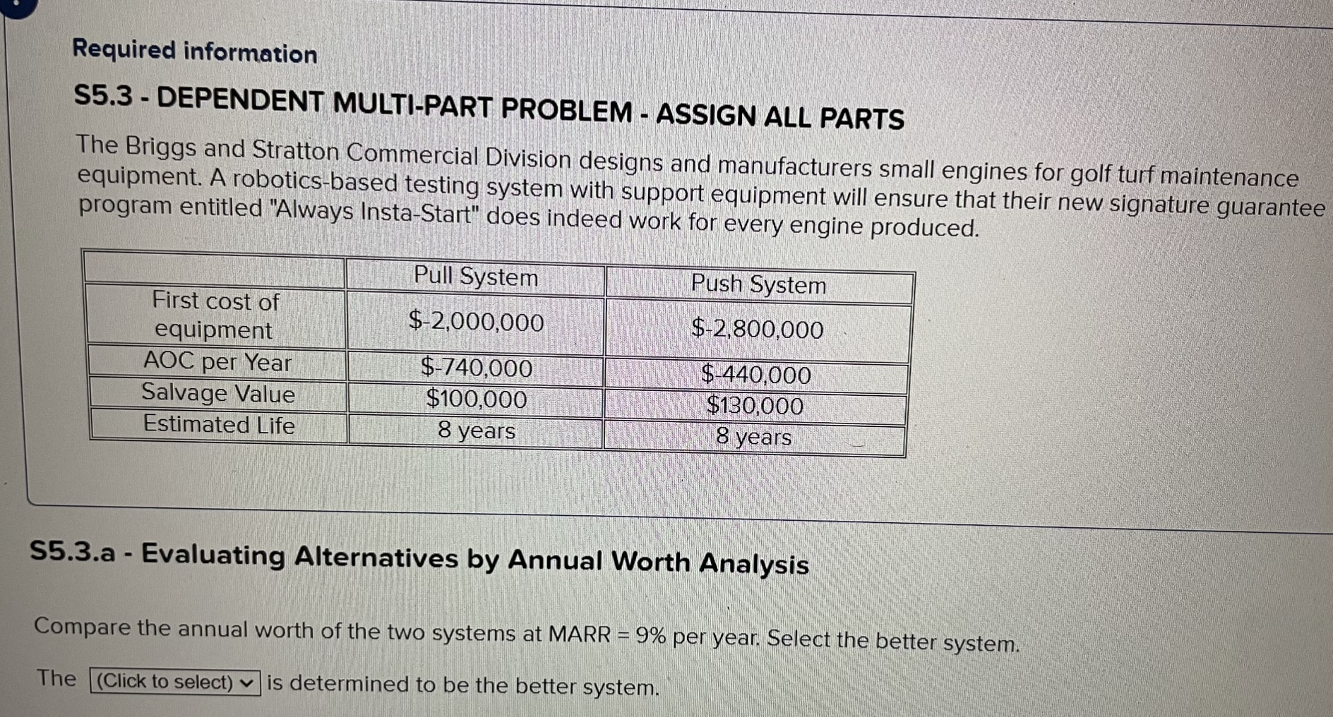 Solved Required information S5.3 - DEPENDENT MULTI-PART | Chegg.com