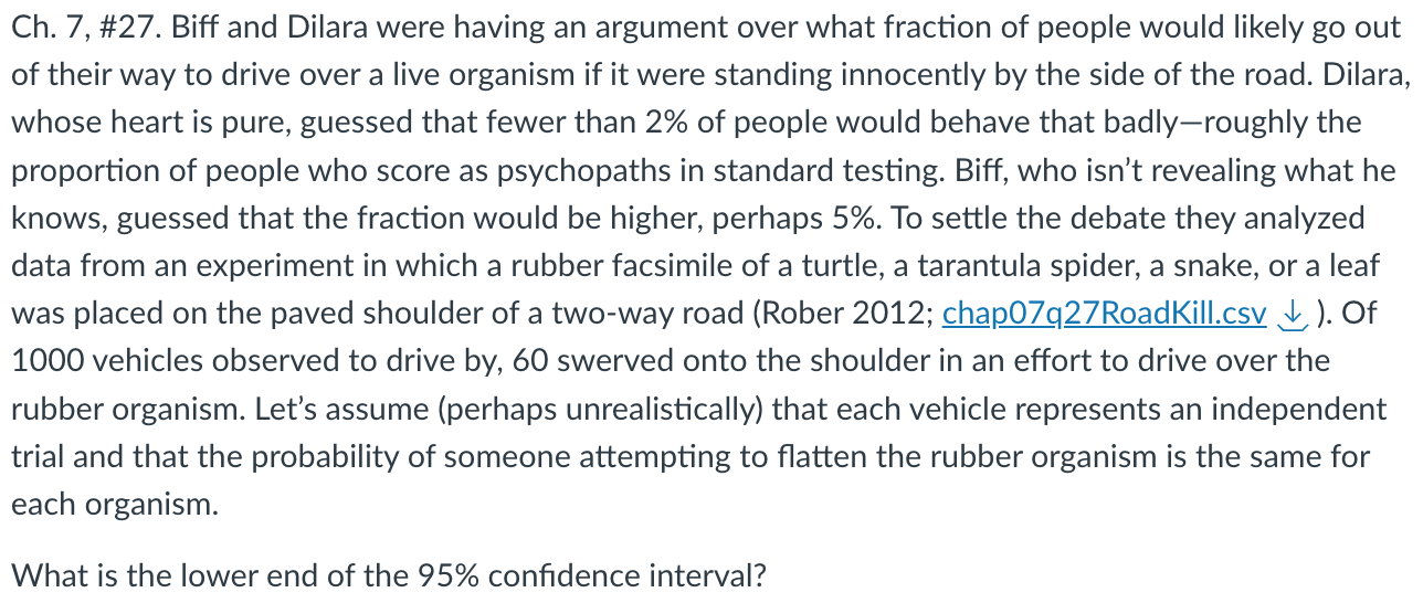 Solved Ch. 7, \#27. Biff and Dilara were having an argument | Chegg.com